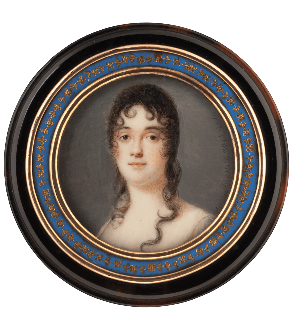 Dame mit dunklen langen Locken | The Tansey Miniatures Foundation