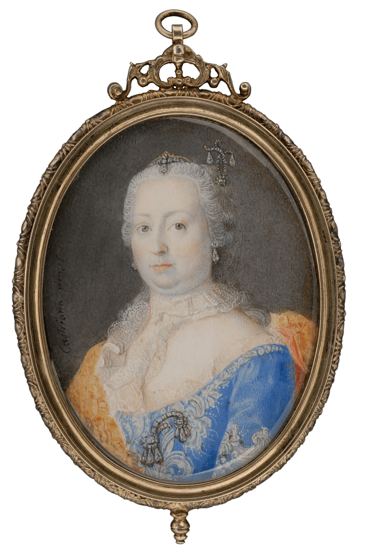 Maria Theresia, römisch-deutsche Kaiserin (nach Meytens) | The Tansey Miniatures Foundation