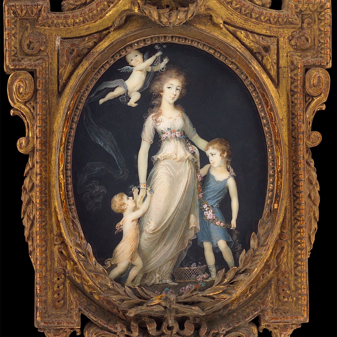 Pauline von Arenberg mit ihren Brüdern | The Tansey Miniatures Foundation