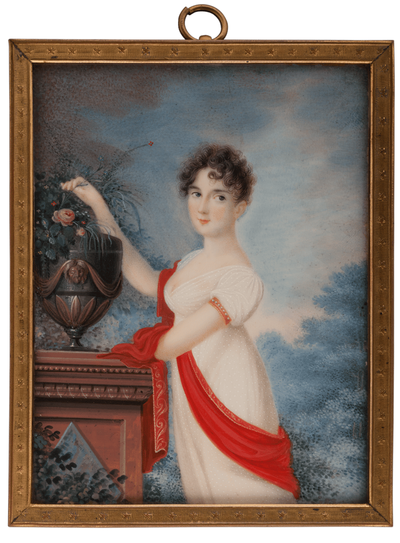 Dame mit Vase | The Tansey Miniatures Foundation