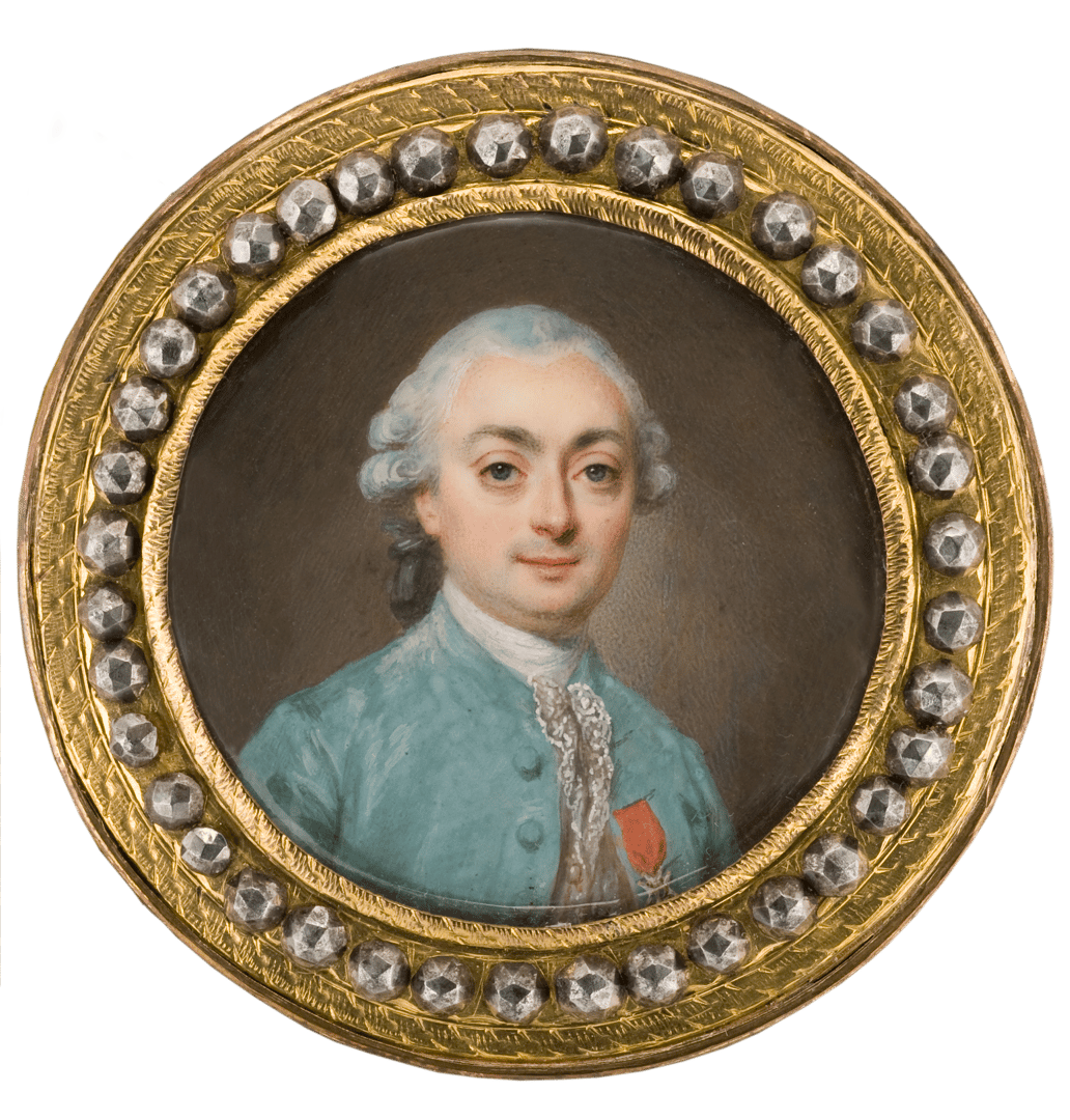 Herr in hellblauem Rock | The Tansey Miniatures Foundation