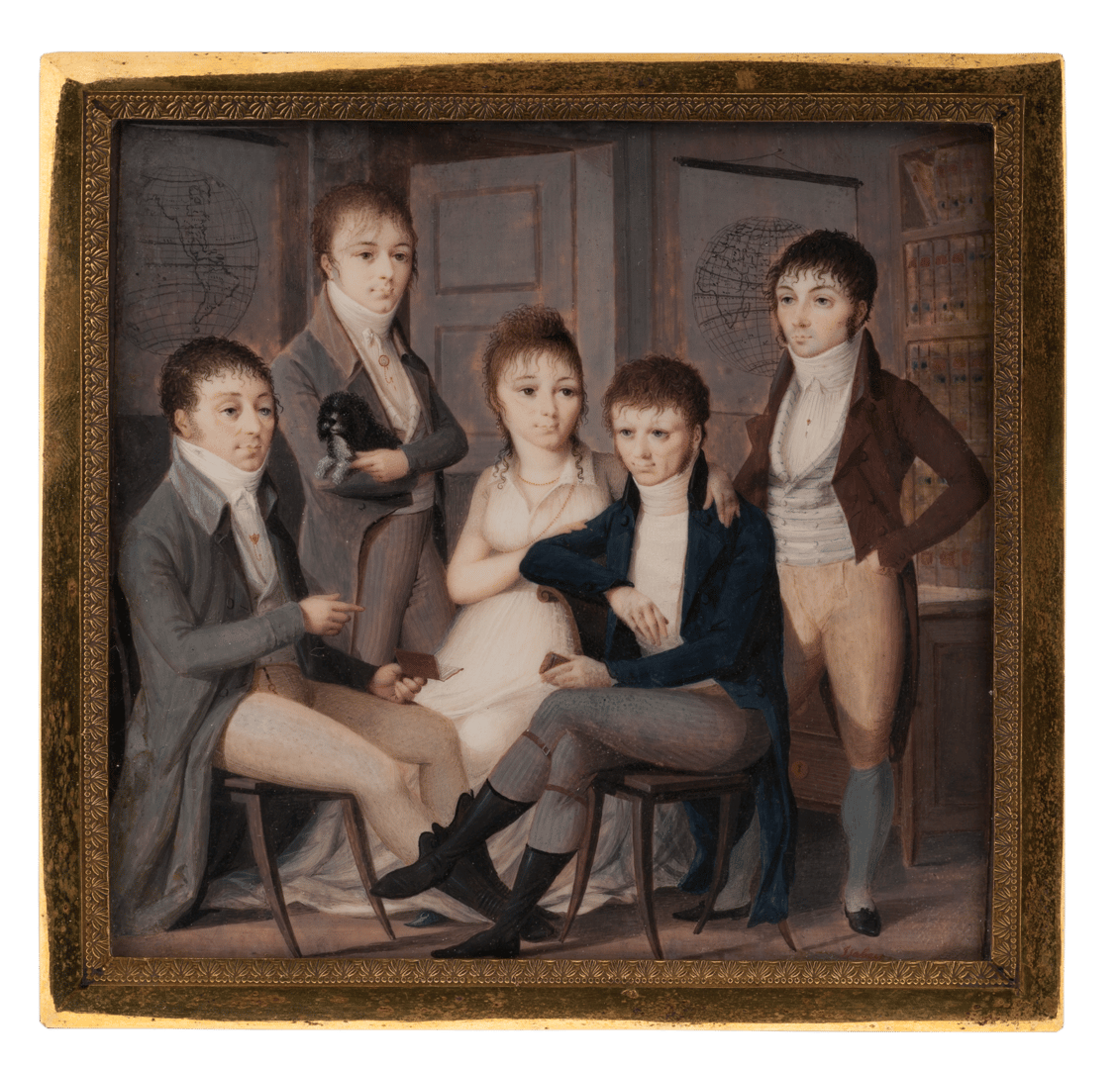 Gruppenbild im Studierzimmer | The Tansey Miniatures Foundation