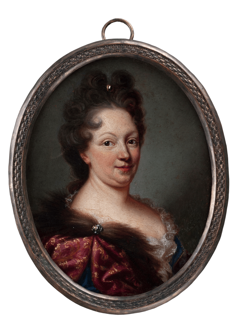 Dame mit rotem, pelzbesetztem Umhang | The Tansey Miniatures Foundation